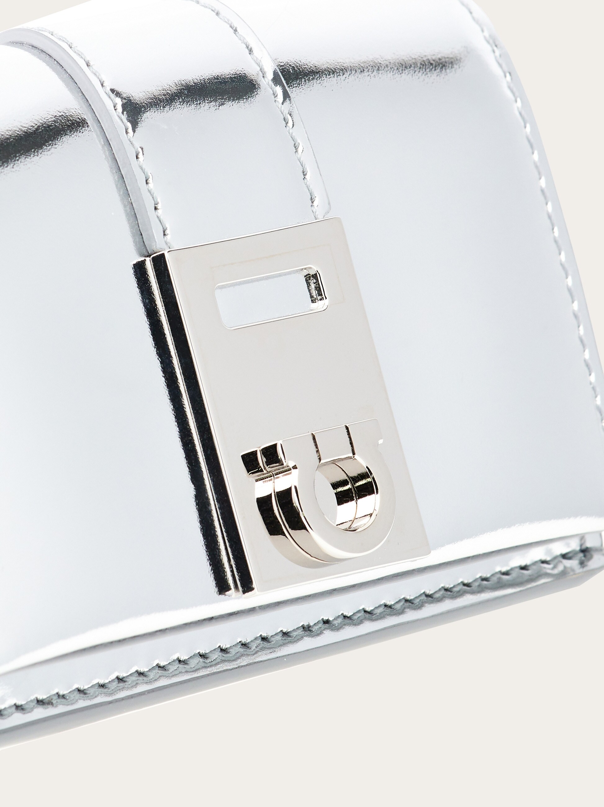 Hug two-tone wallet with strap - Leather Accessories - Women ...