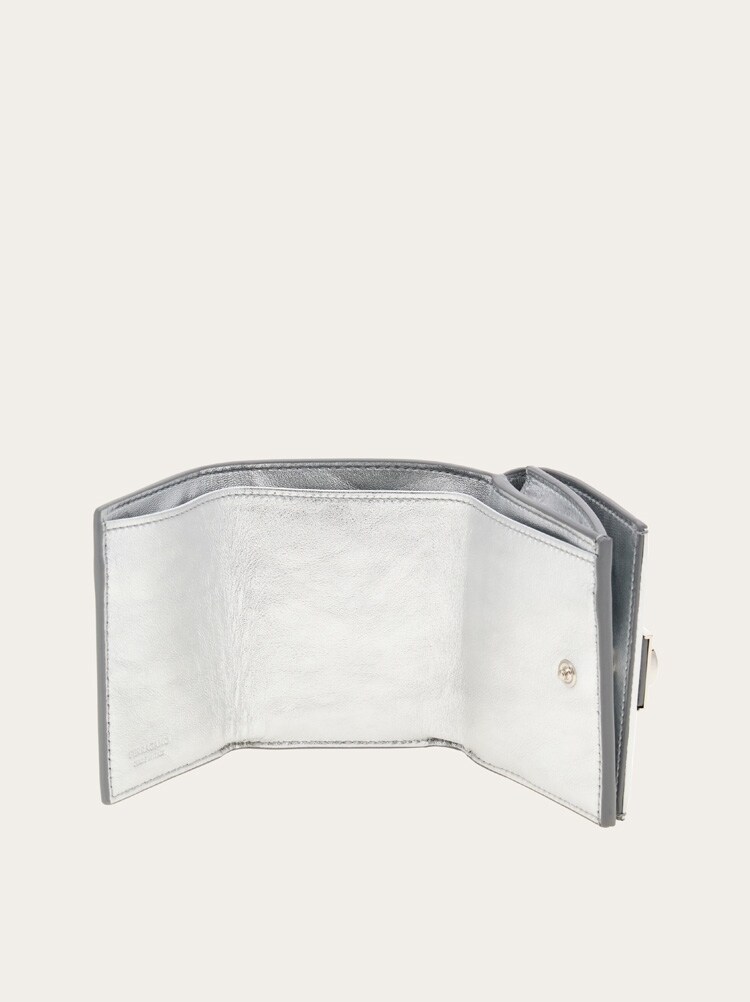 Hug two-tone wallet with strap - Leather Accessories - Women ...