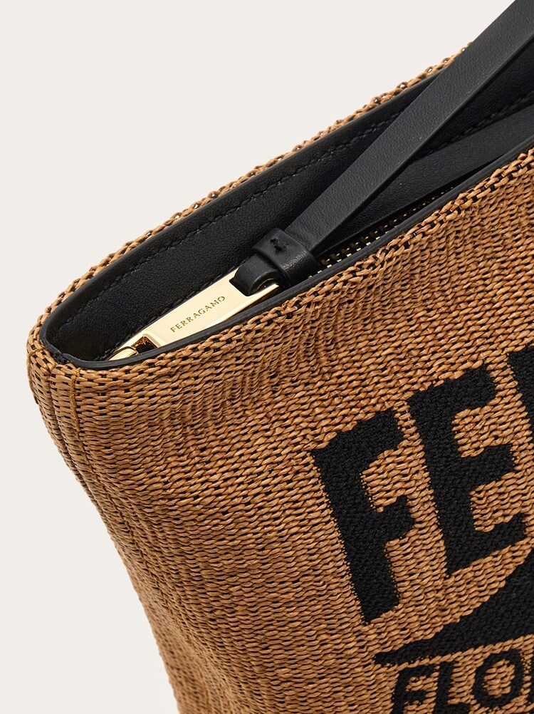 Pouch with logo - Leather Accessories - Women - Salvatore Ferragamo UK