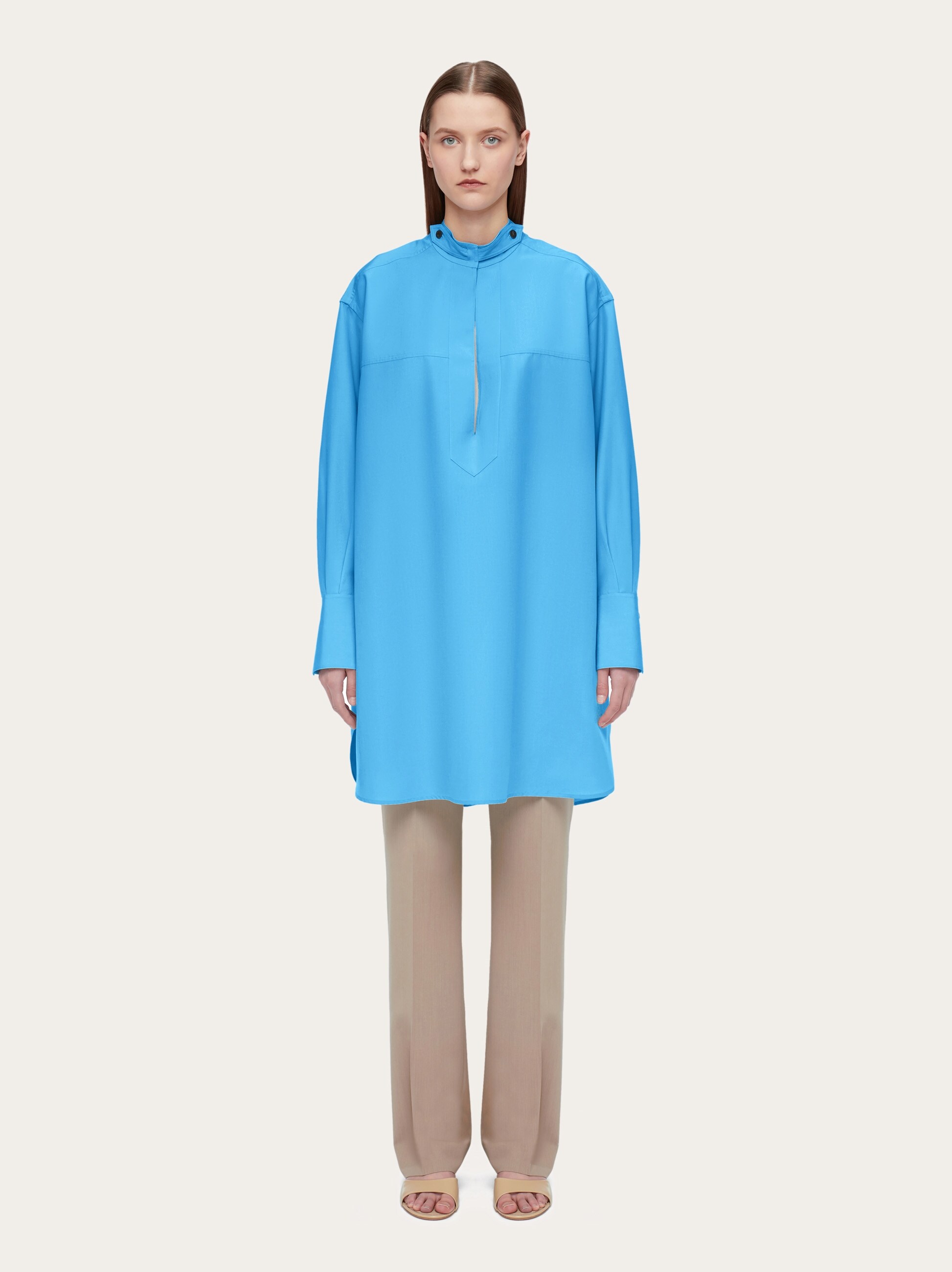 Kaftan with frog fasten collar - Ready to Wear - Women - Salvatore ...