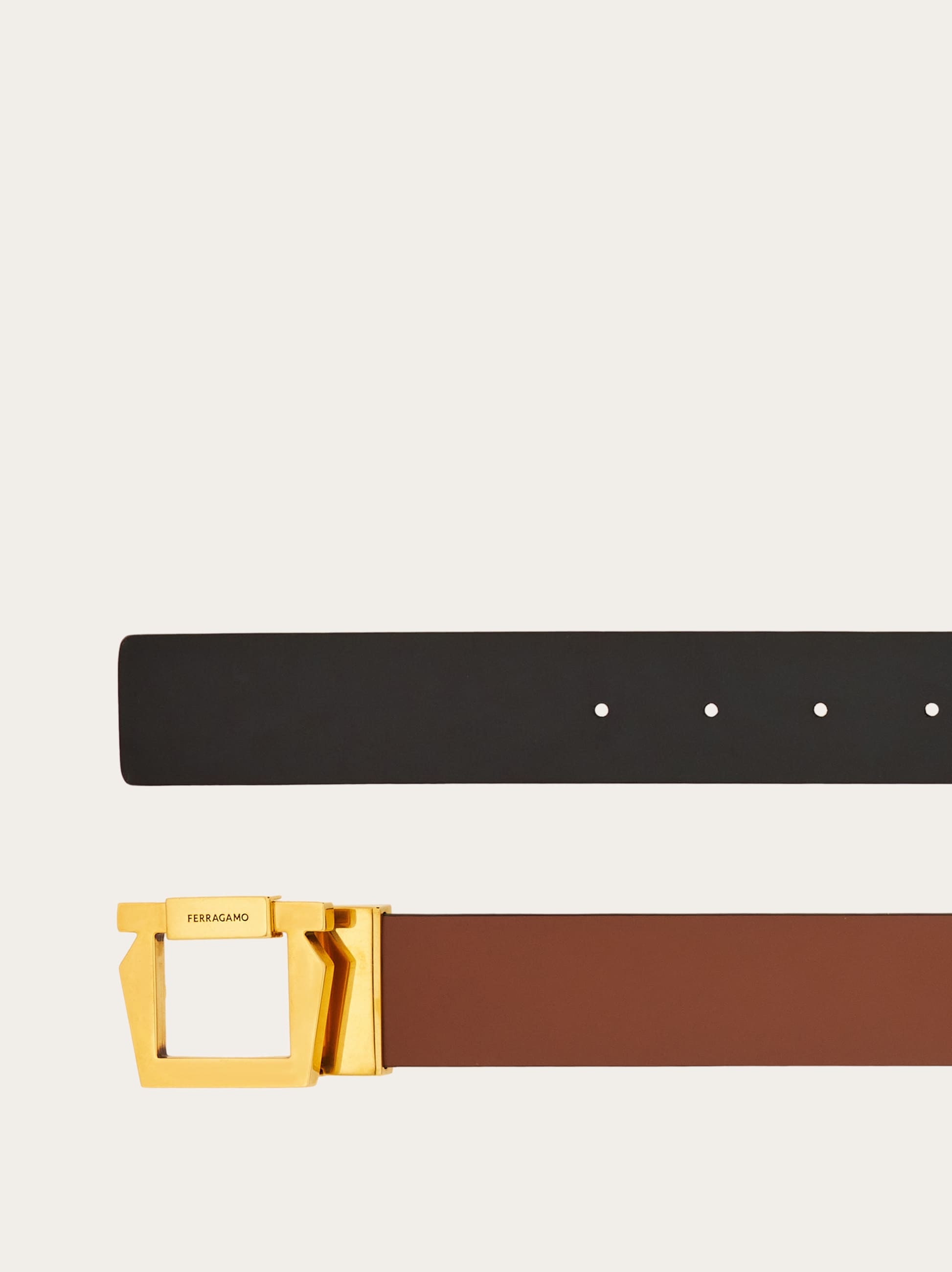 Reversible and adjustable belt - Men | Ferragamo