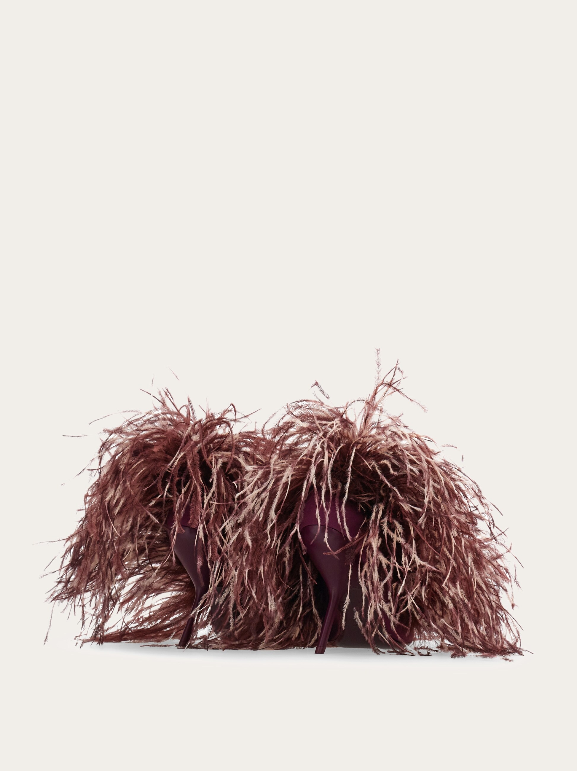 Pump with feathers - Women | Ferragamo