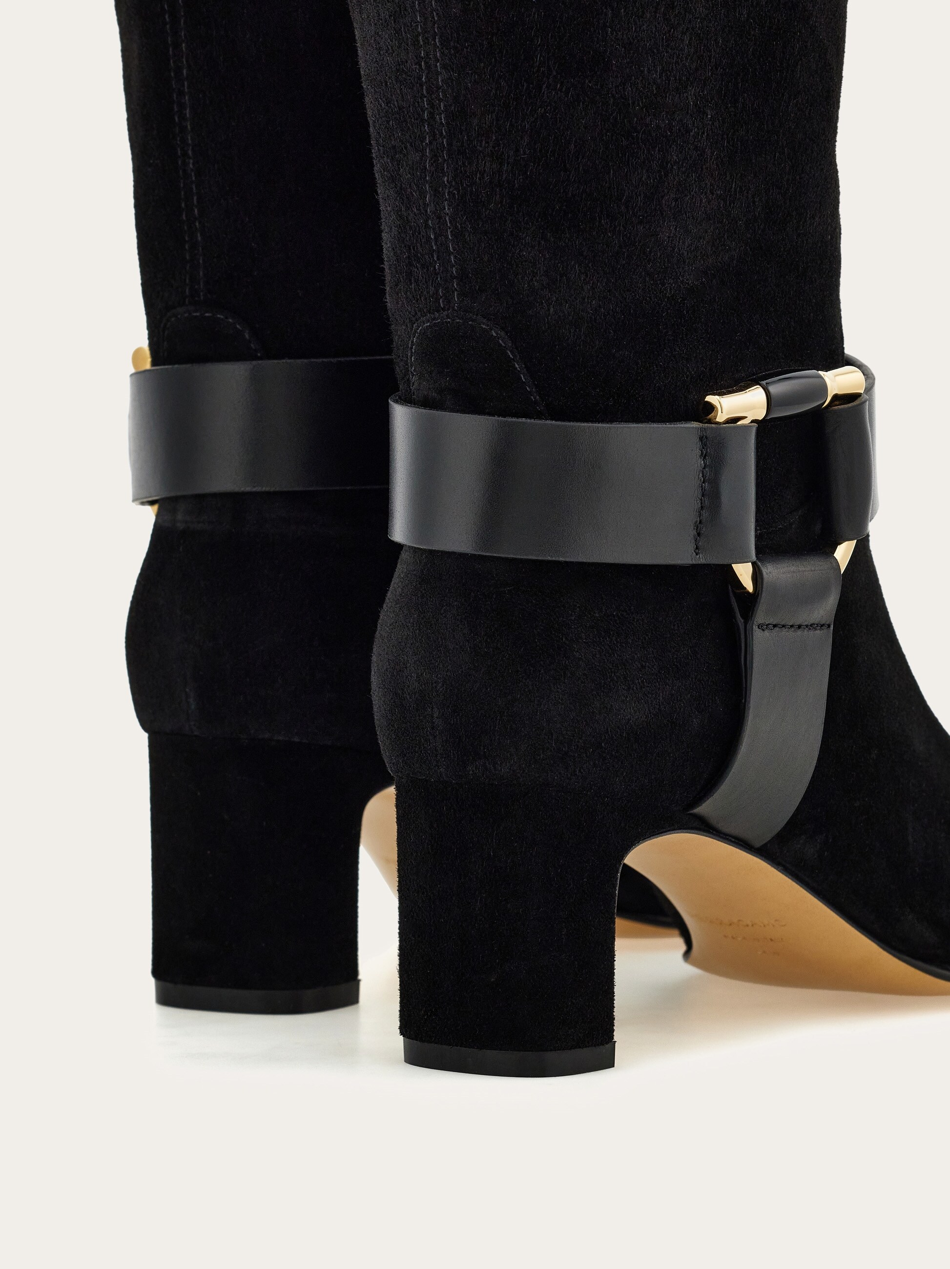 Gancini ornament knee high boot - Women | Ferragamo