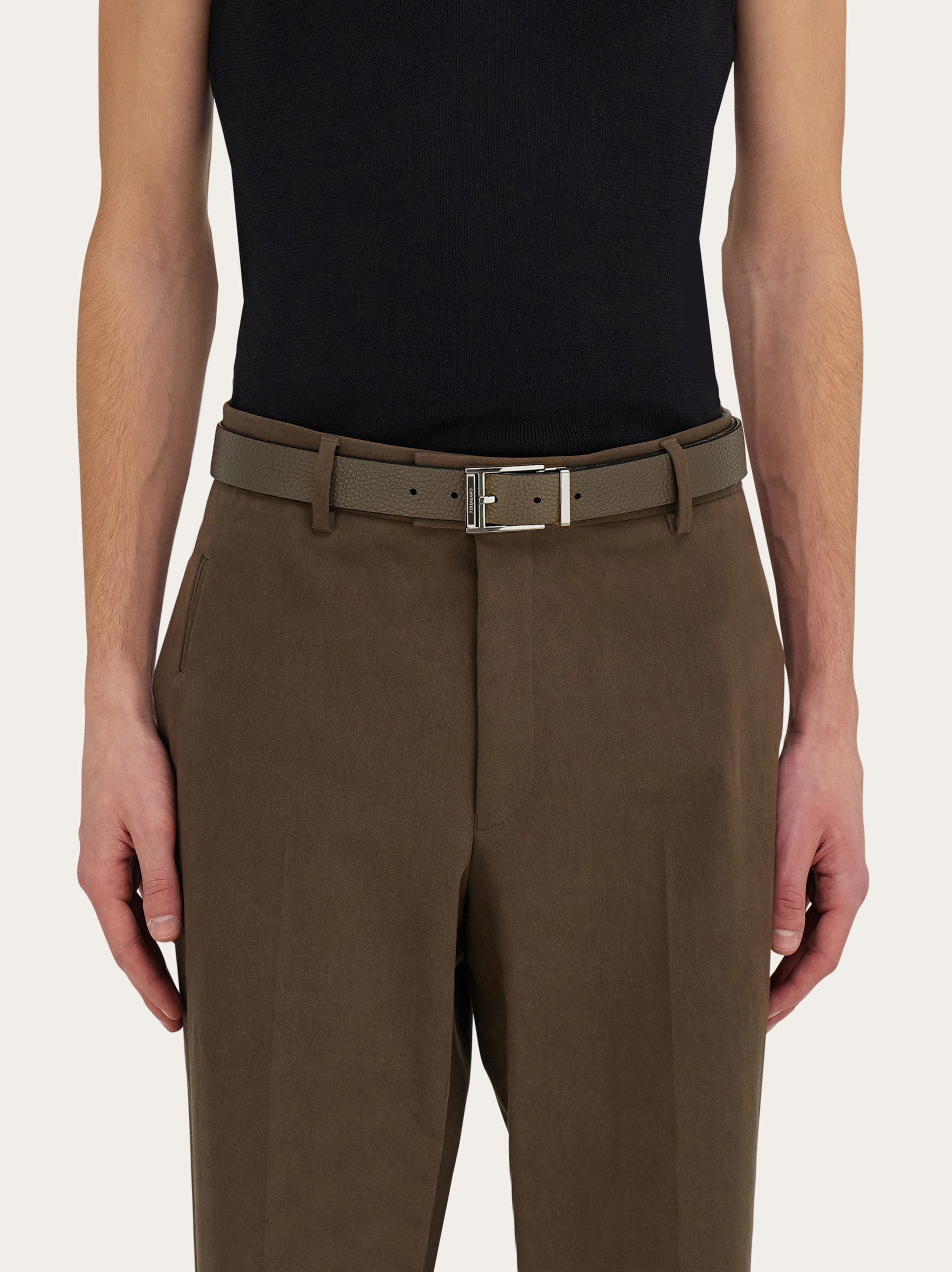 Reversible and adjustable belt - Men | Ferragamo