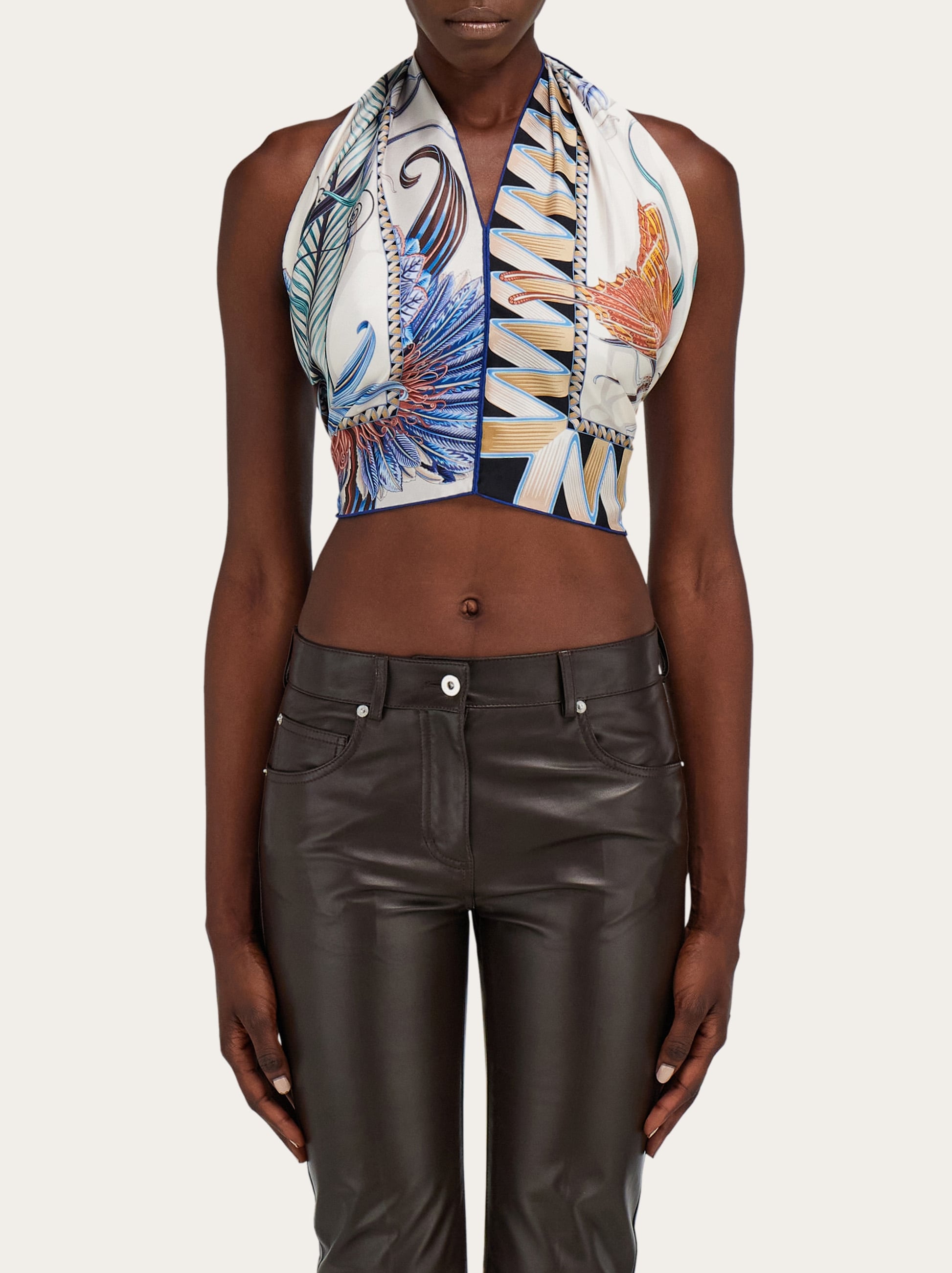 Giada print triangle top - Women | Ferragamo