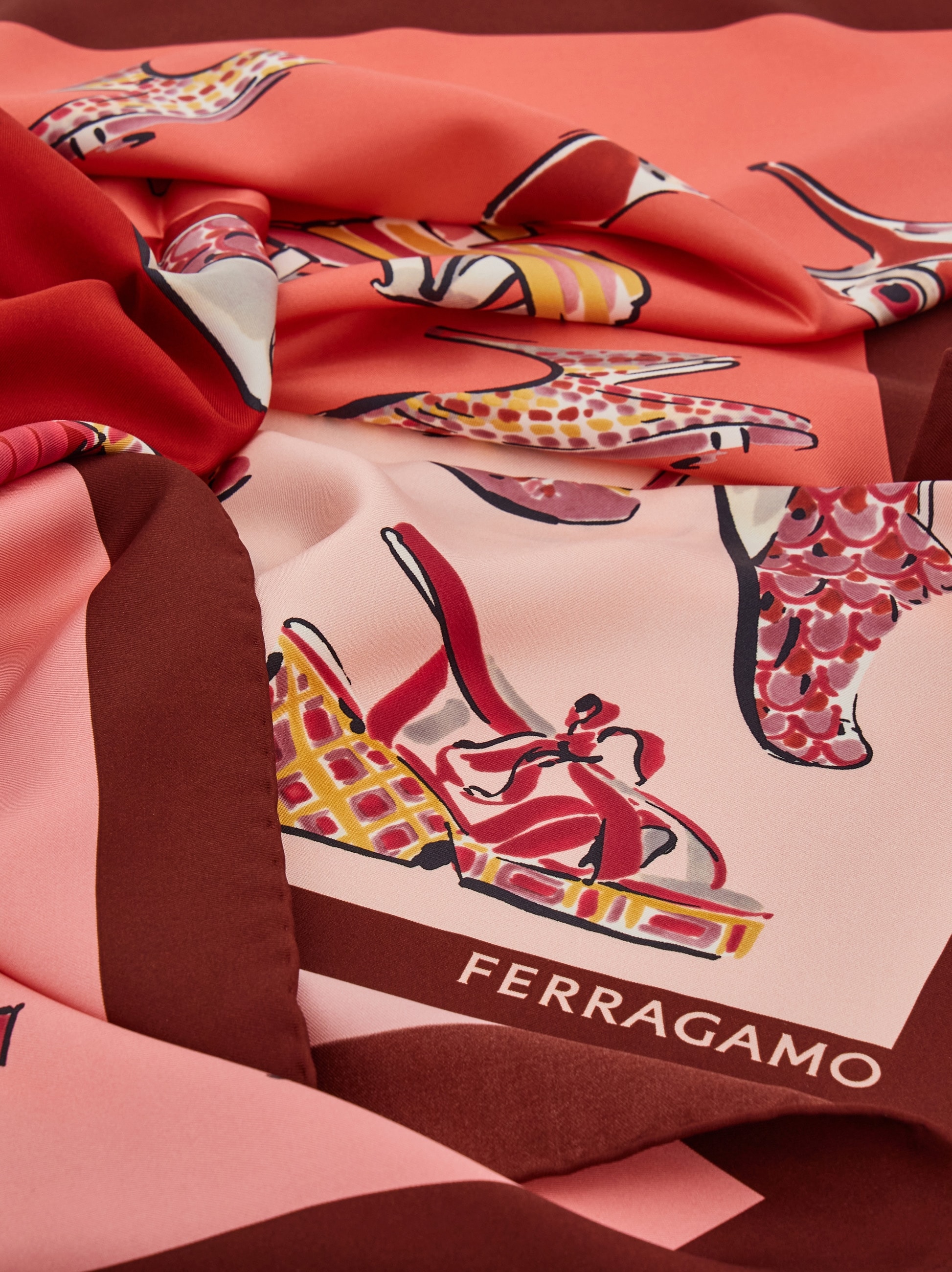 Foulard en soie imprimé Génie - Femme | Ferragamo