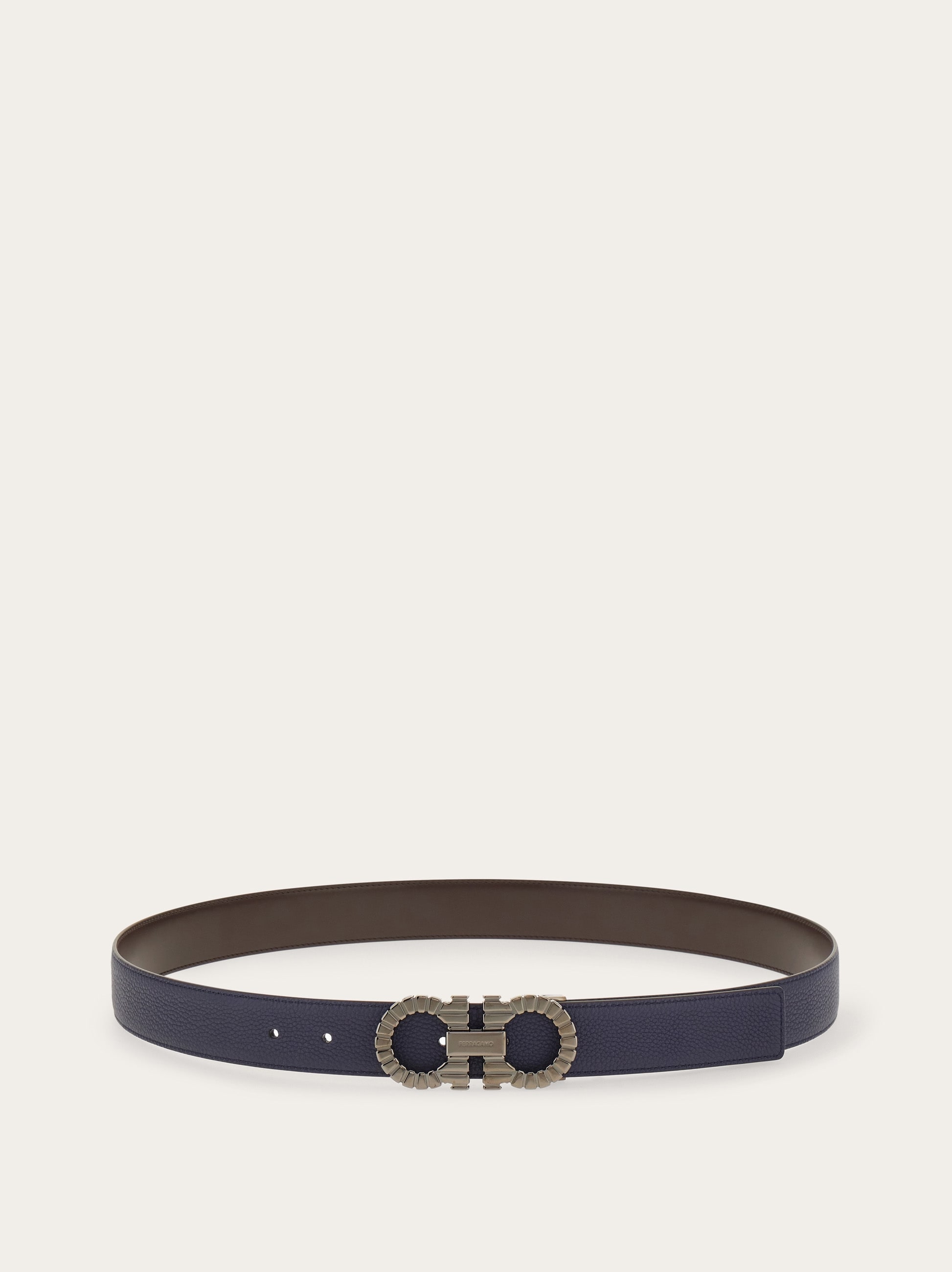 Cinturón reversible y ajustable Gancini - Hombre | Ferragamo